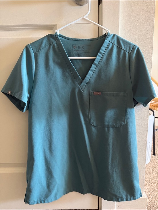 Figs | Tops | Figs Mens Vneck Top In Teal Blue | Poshmark